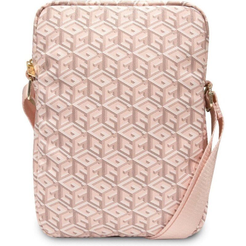 Guess G Cube универсална чанта за iPad до 10" - розова - Appleking.bg